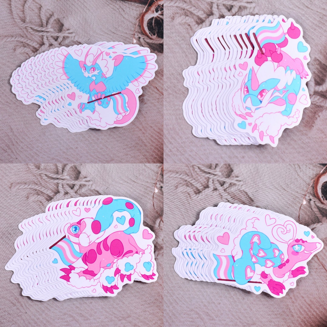 Trans Pride Pokemon Forces of Nature Vinyl Stickers - Etsy