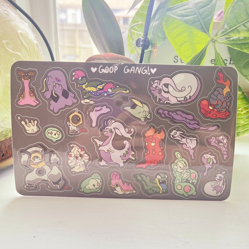 Goop Gang Pokemon Vinyl Sticker Sheet - Etsy