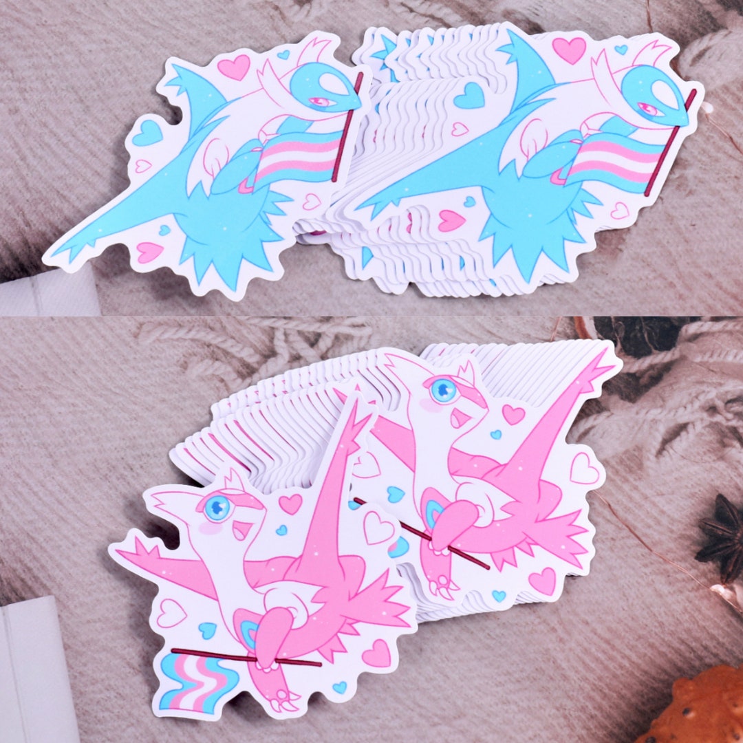 Trans Pride Pokemon Latios/latias Eon Duo Vinyl Stickers - Etsy