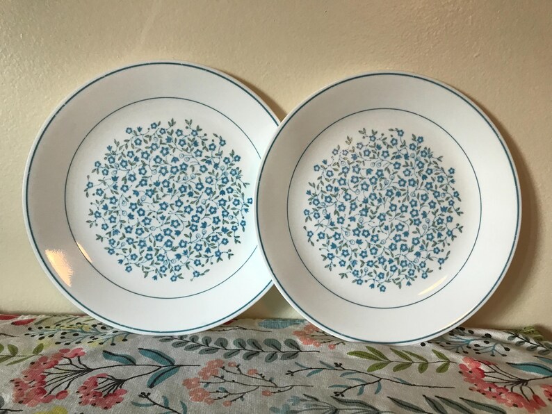 Vintage Set of Two (2) Corelle “blue Heather” Dinner Plates 10” D - Etsy
