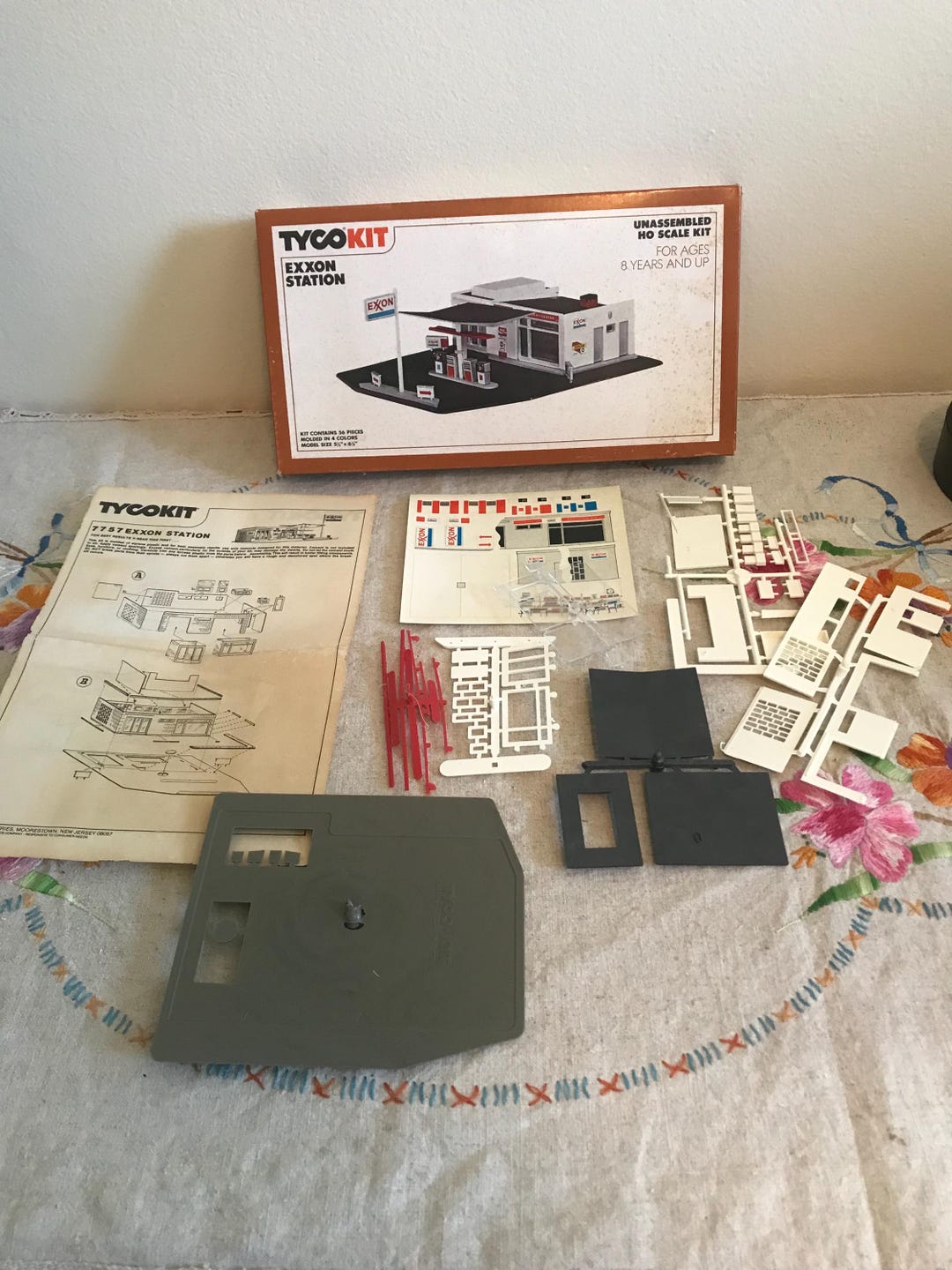 Vintage 1980 Tyco Kit Exxon Station No. 7757 Used With Instructions - Etsy