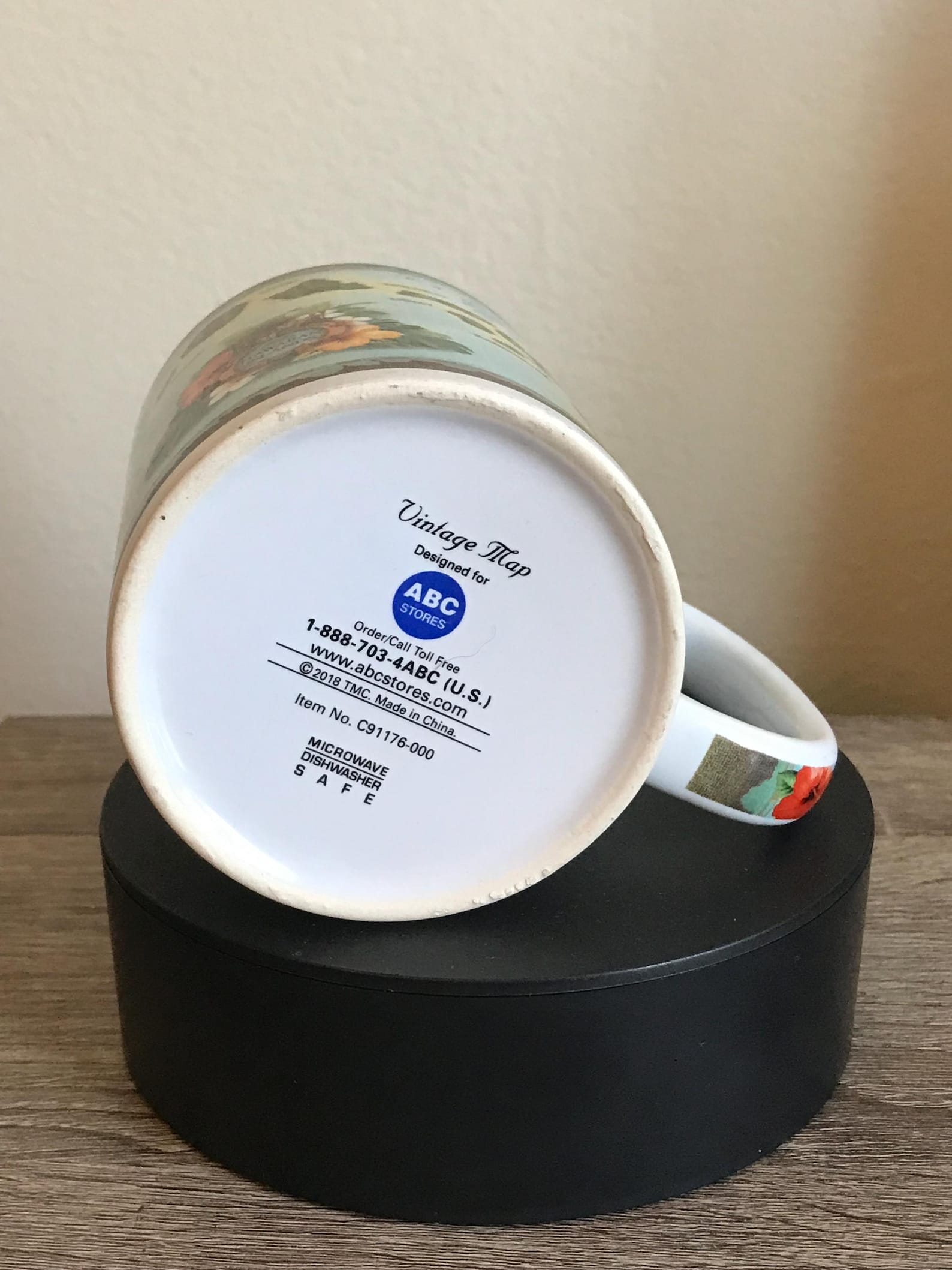 Vintage Map Designed for ABC Stores Hawaiian Islands 12 Oz Coffee Mug ...