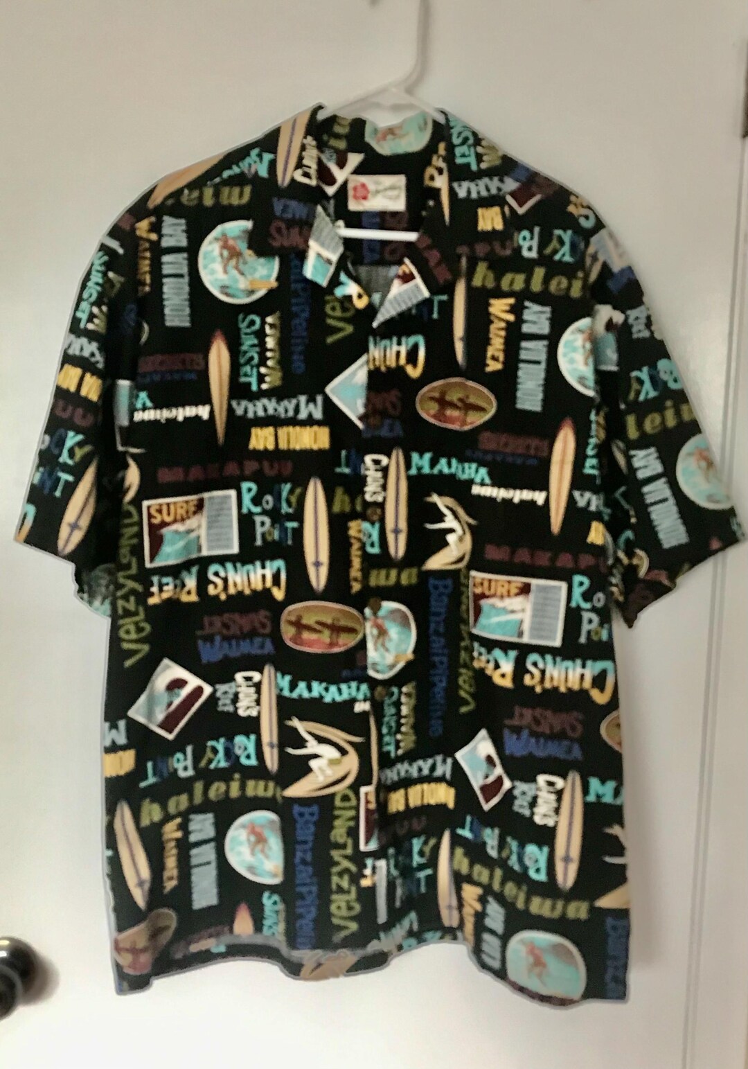 Vintage Hilo Hattie’s Mens Hawaiian Print Shirt Size XL Surf Boards Surf Locations Pre Owned - Etsy