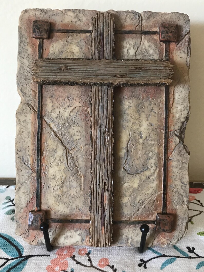 Spiritual Harvest Amazing Love Cross Wall Plaque Wood Look Made of ...