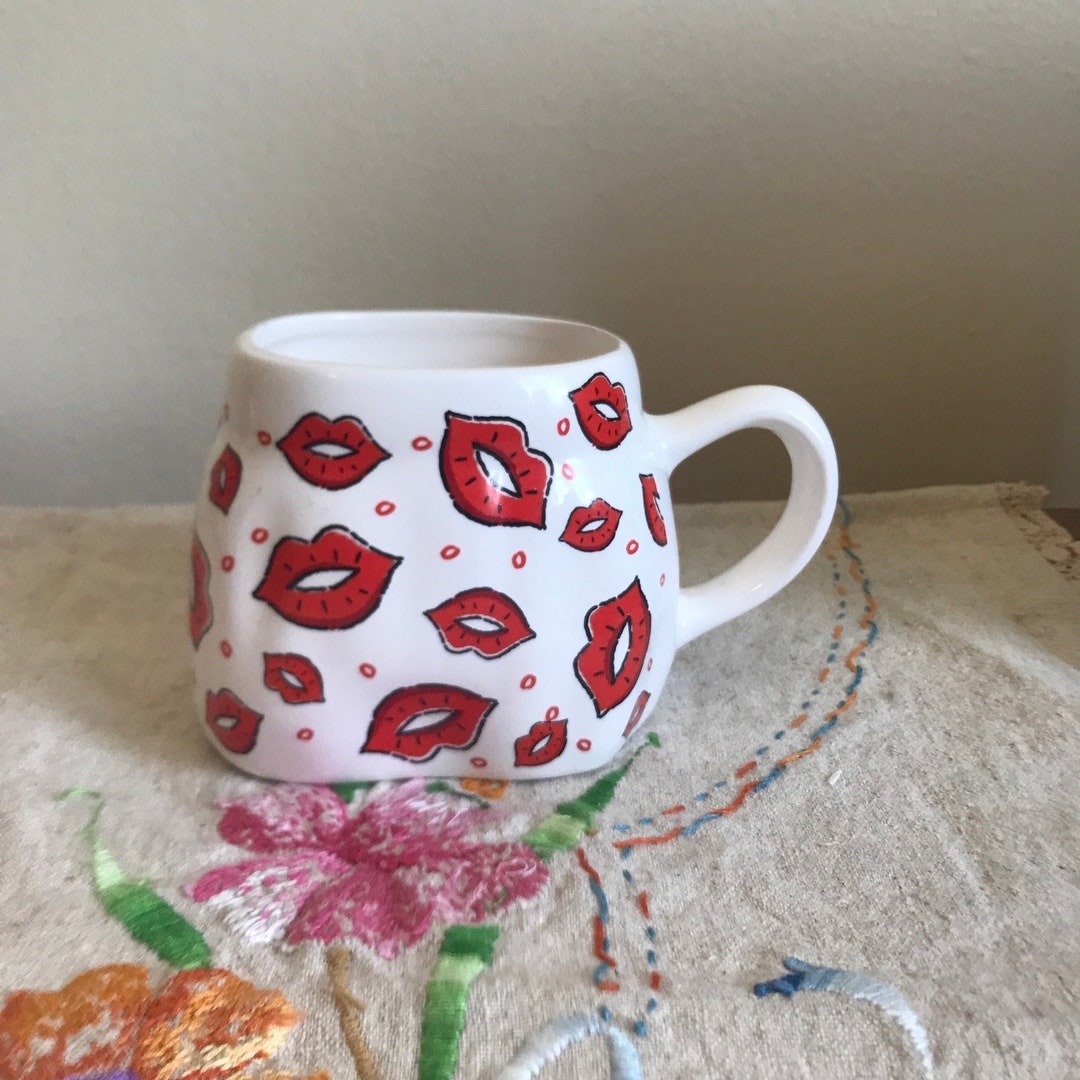 Lipstick Kisses Boxer Shorts Shaped Coffee Mug - Etsy
