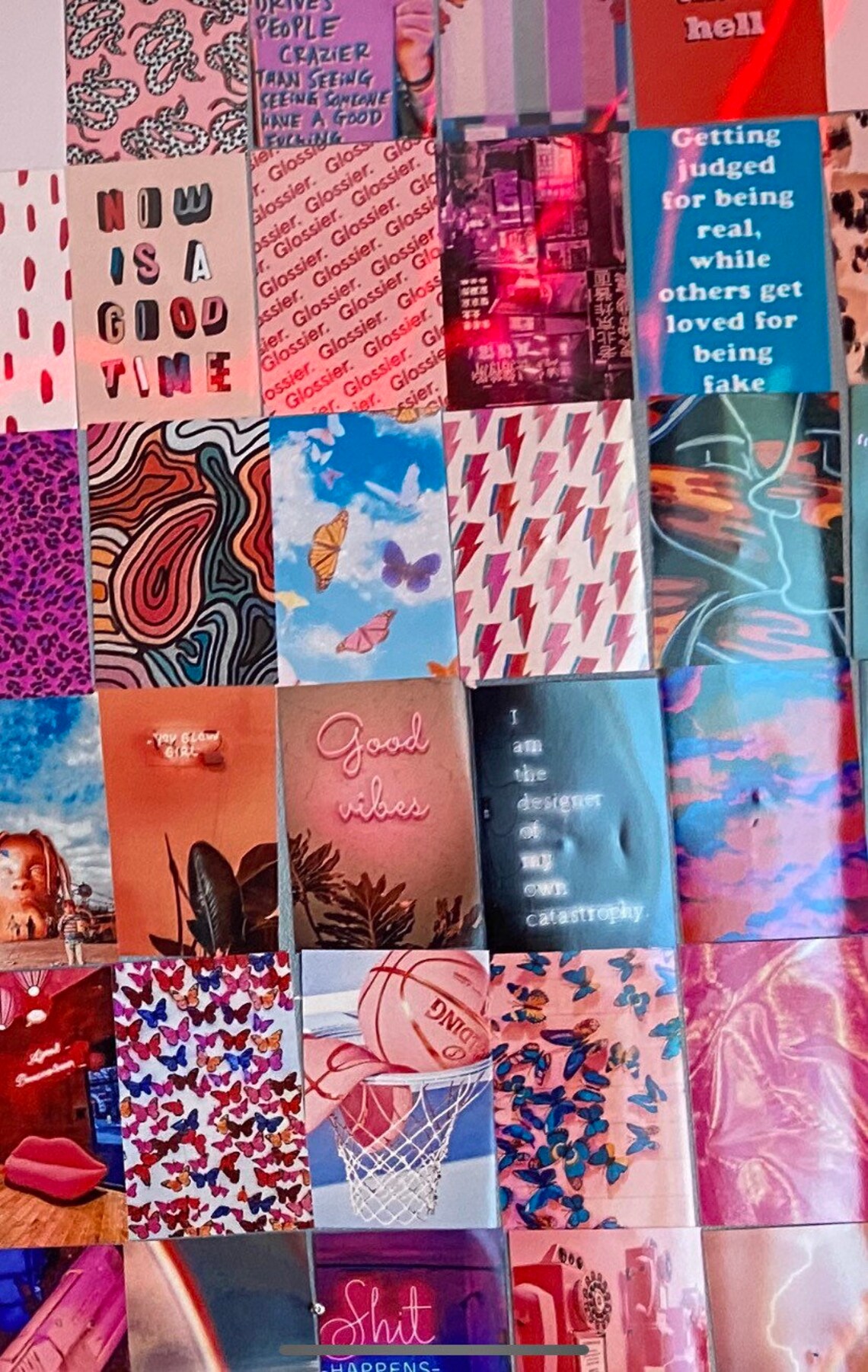 Modern Pink Wall Kit - Etsy