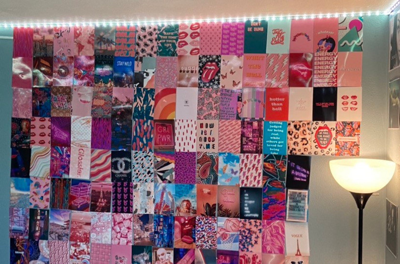 Modern Pink Wall Kit - Etsy