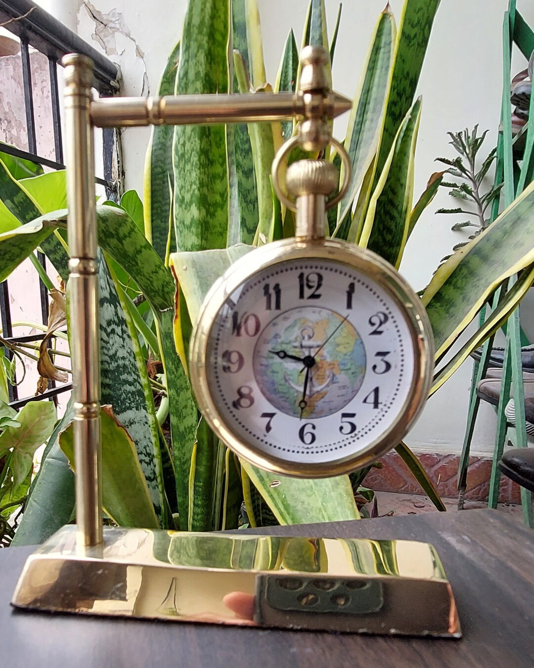 Vintage Brass Mechanical Clock With Superior Design for Home & Office ...