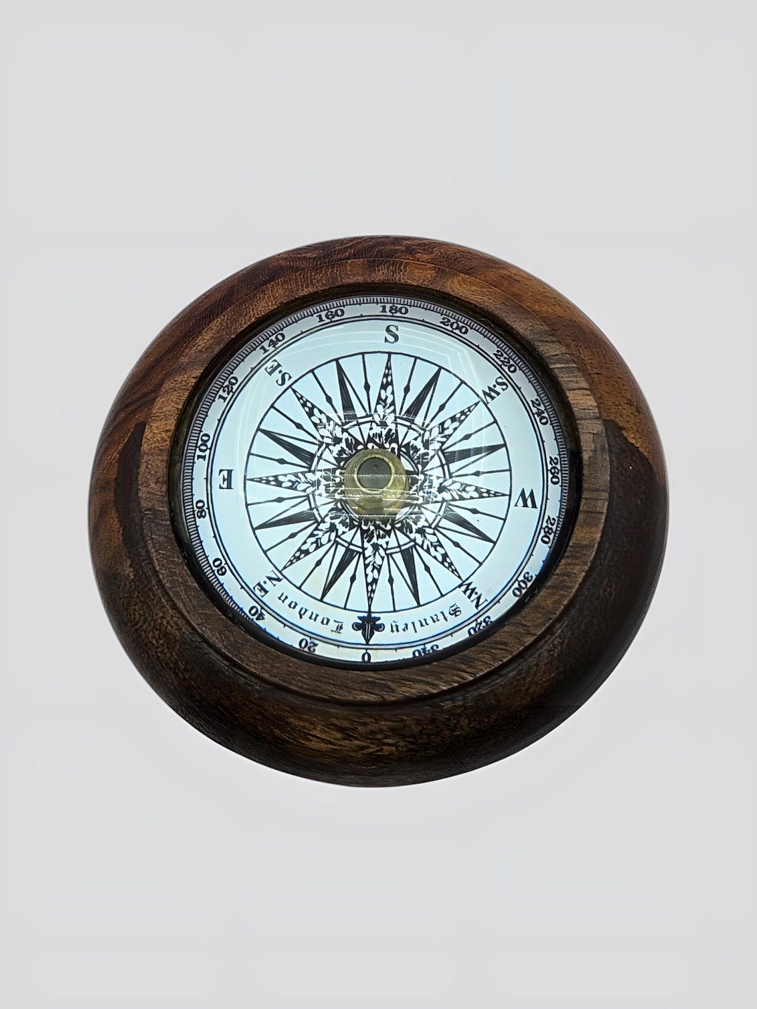 Vintage Maritime Antique SUNDIAL Nautical Desk Paper Weight Compass ...