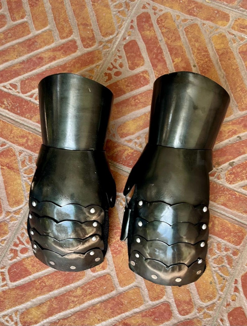 Medieval Armor Gauntlets Steel Gloves Armor Battle Pair Functional SCA ...