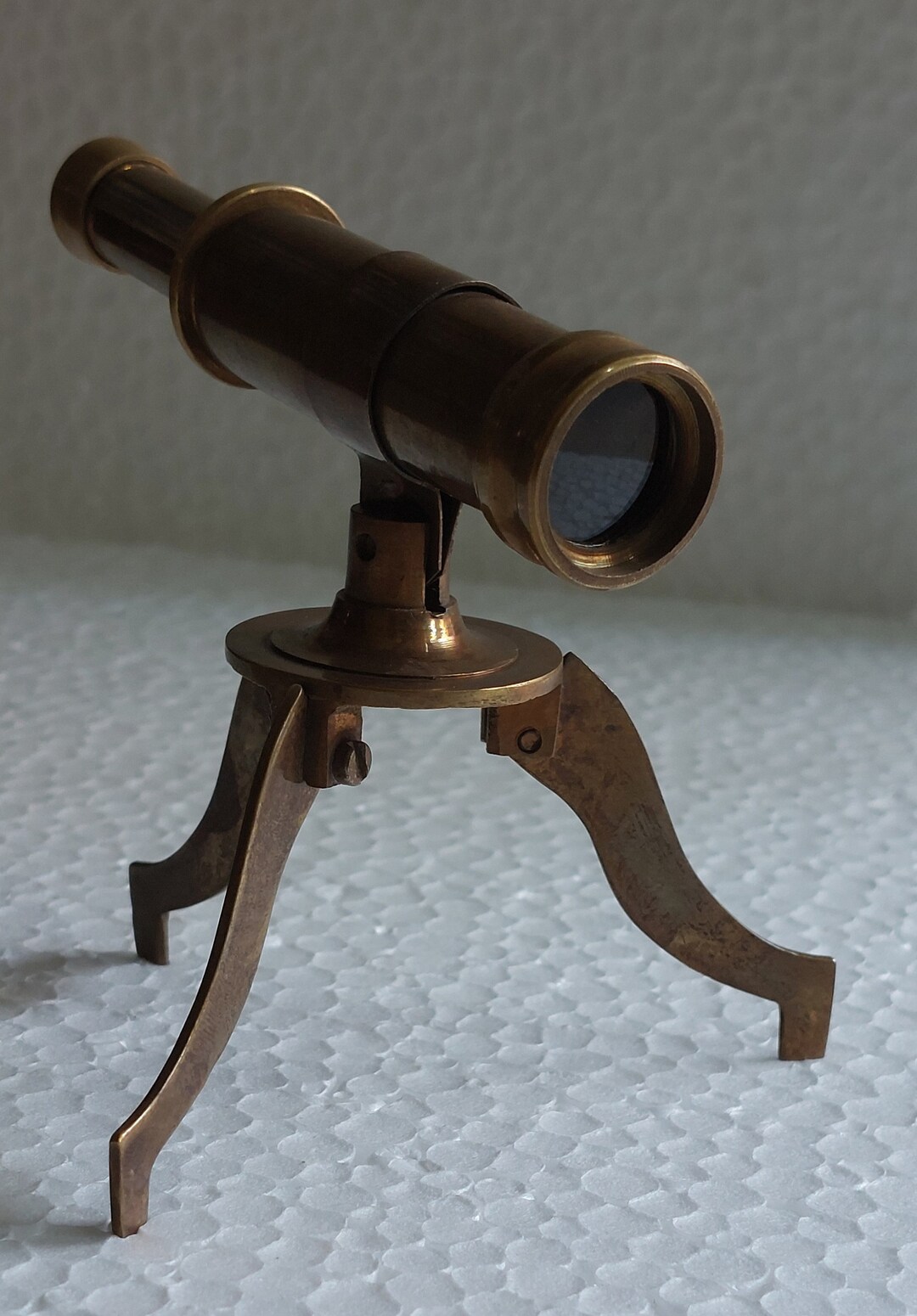 Vintage Mini Telescope, Table Top Decor Item, Brass Finish Handmade ...