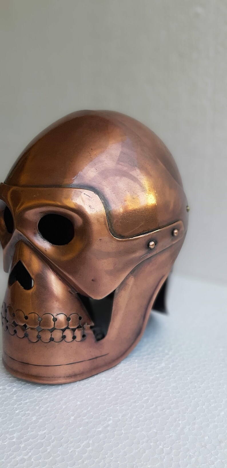 Medieval Skeleton Armor Helmet, Full Skull Armor Replica Vintage ...