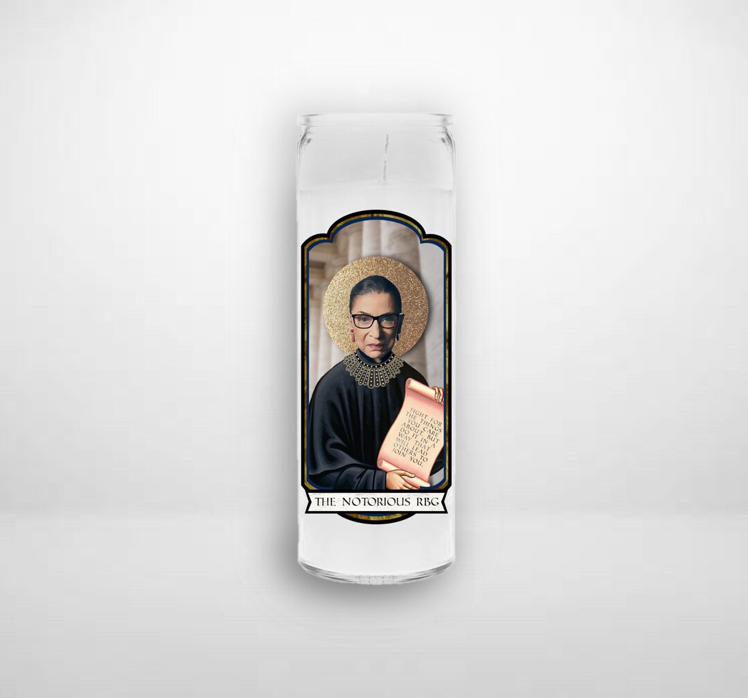 Ruth Bader Ginsburg THE NOTORIOUS RBG Saint Prayer Candle Gift - Etsy