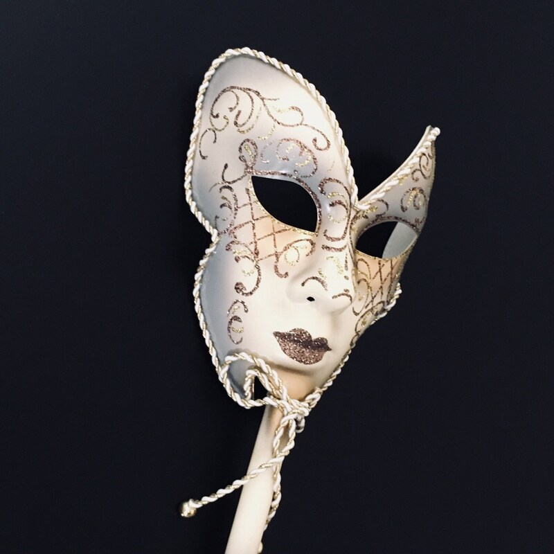 Masquerade Masks on a Stick - Etsy