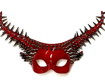Red Masquerade Mask - Etsy
