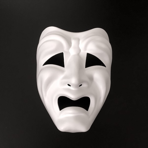 Sad Face Mask - Etsy