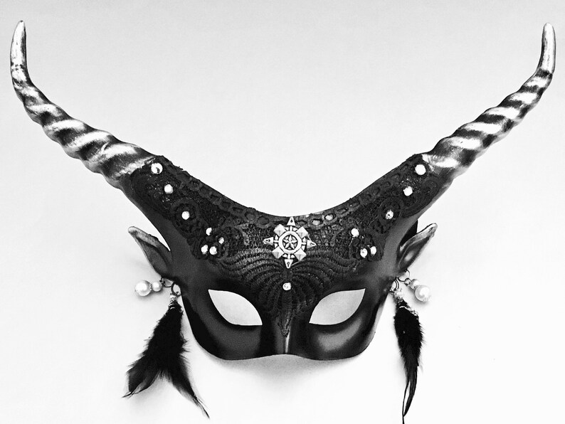 Black Masquerade Mask Masquerade Mask Black Animal Mask | Etsy