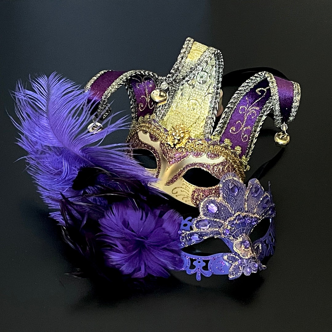 Purple Wedding Mask, Ball Mask, Carnival Ball Mask, Masquerade Mask ...