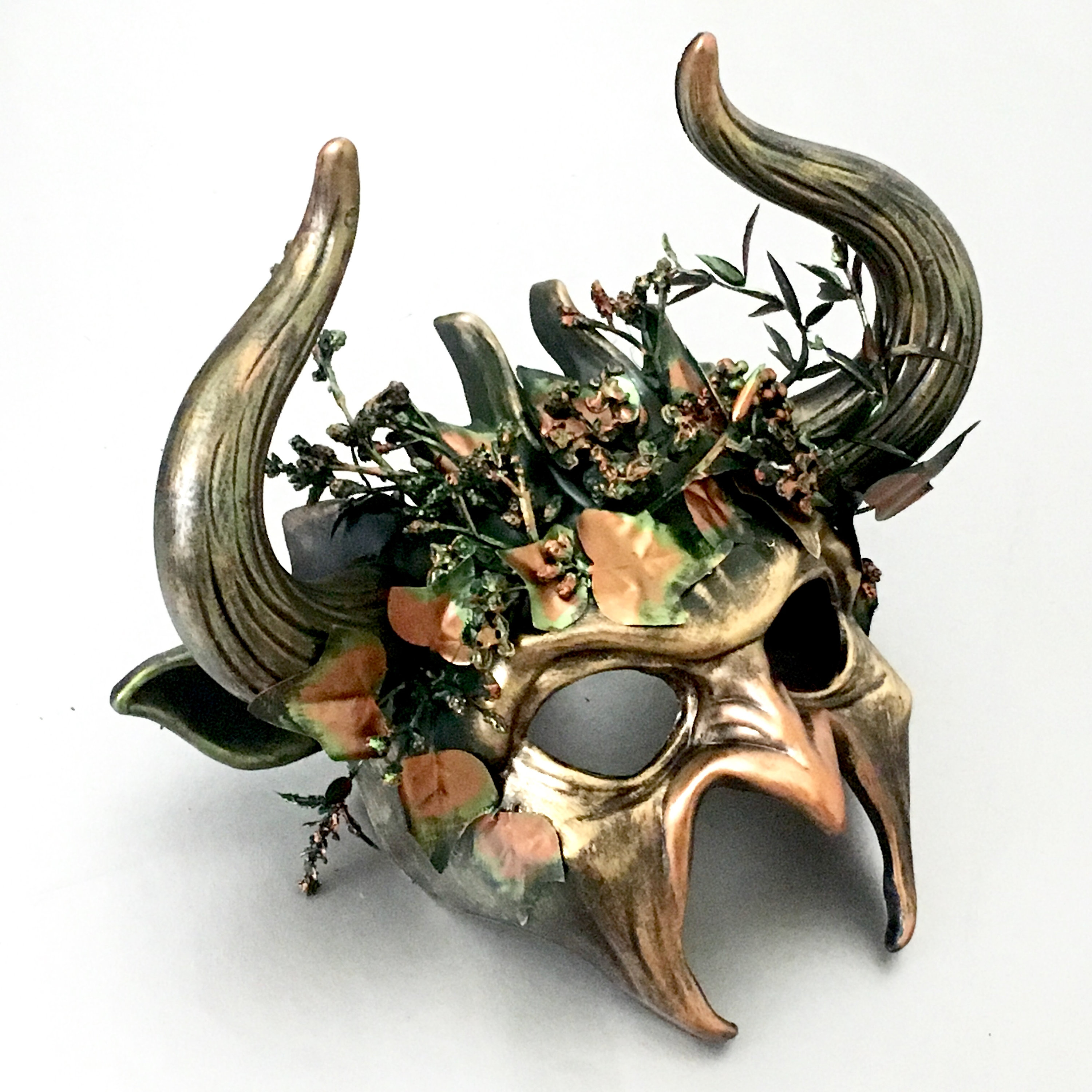 Forest Masquerade Mask: Olive Green Animal Costume Mask - Etsy