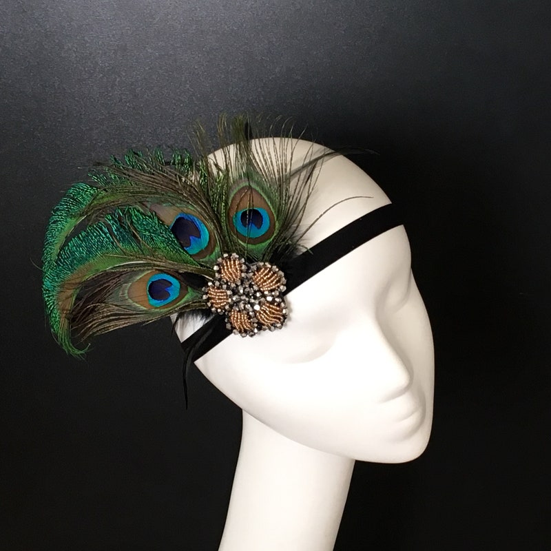 Peacock Headband - Etsy
