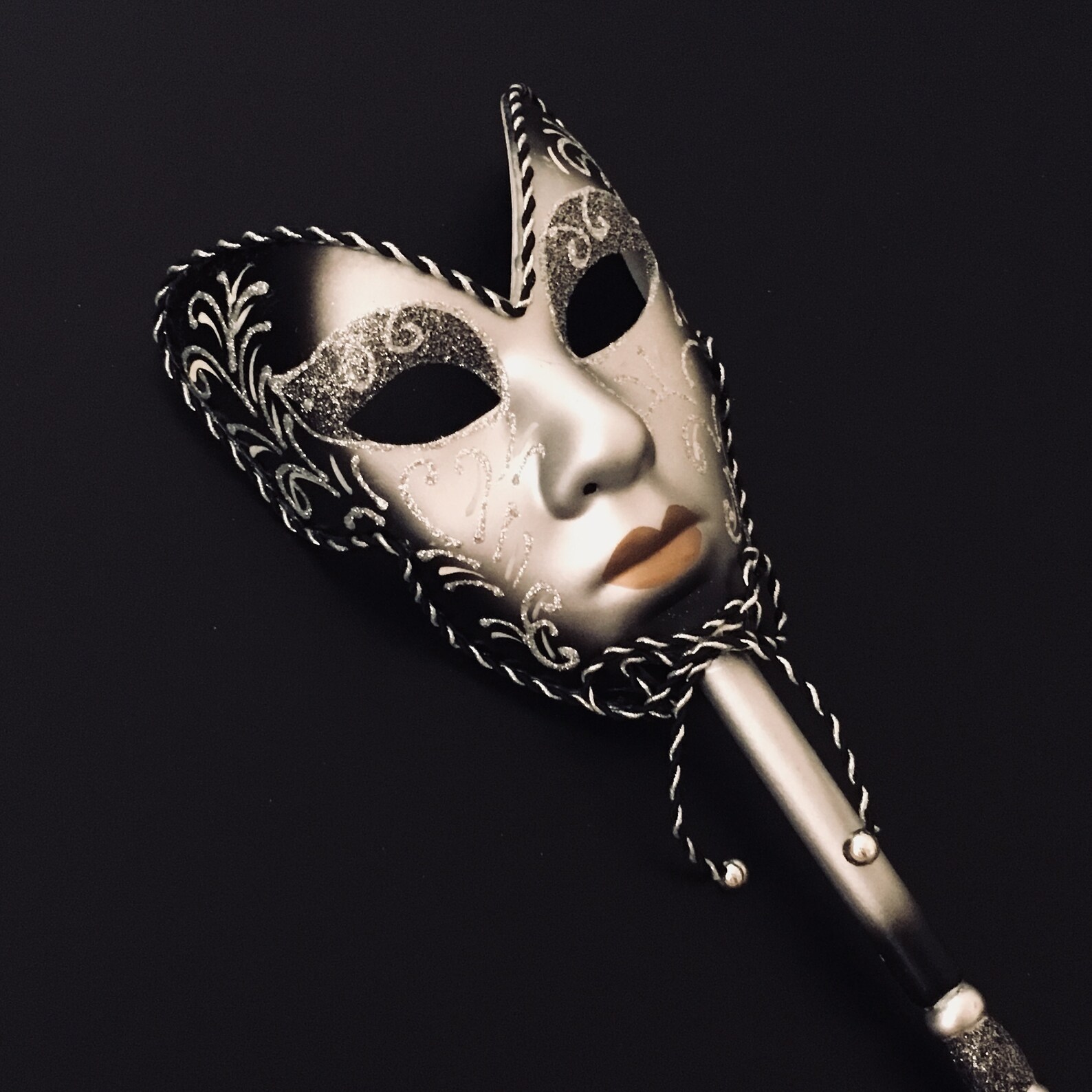 Venetian Masquerade Mask Classic Opera Stick Mask Ball Party | Etsy