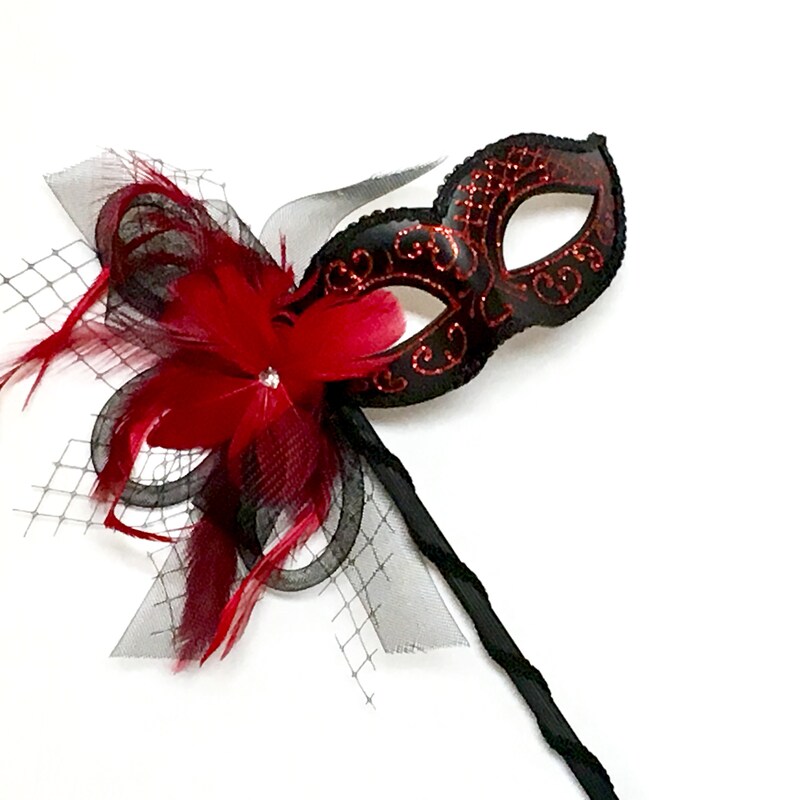Masquerade Masks on a Stick - Etsy