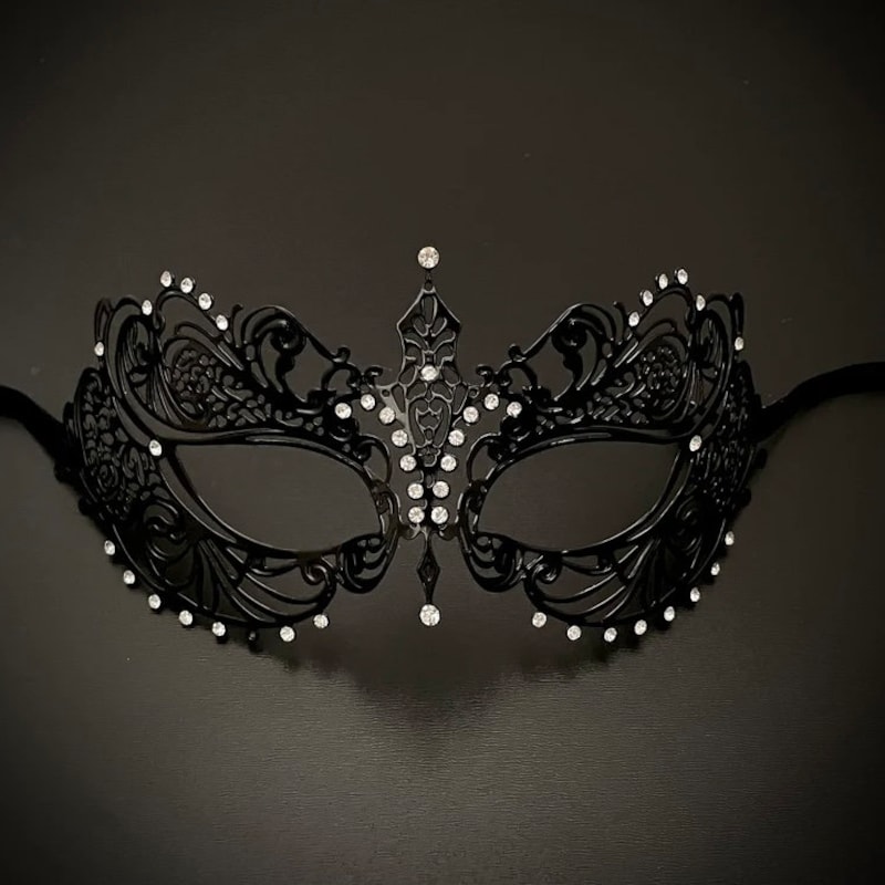 Rhinestone Masks - Etsy