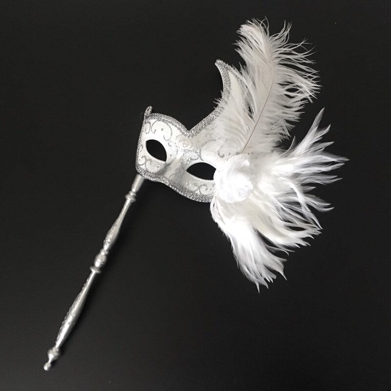 Masquerade Masks on a Stick - Etsy