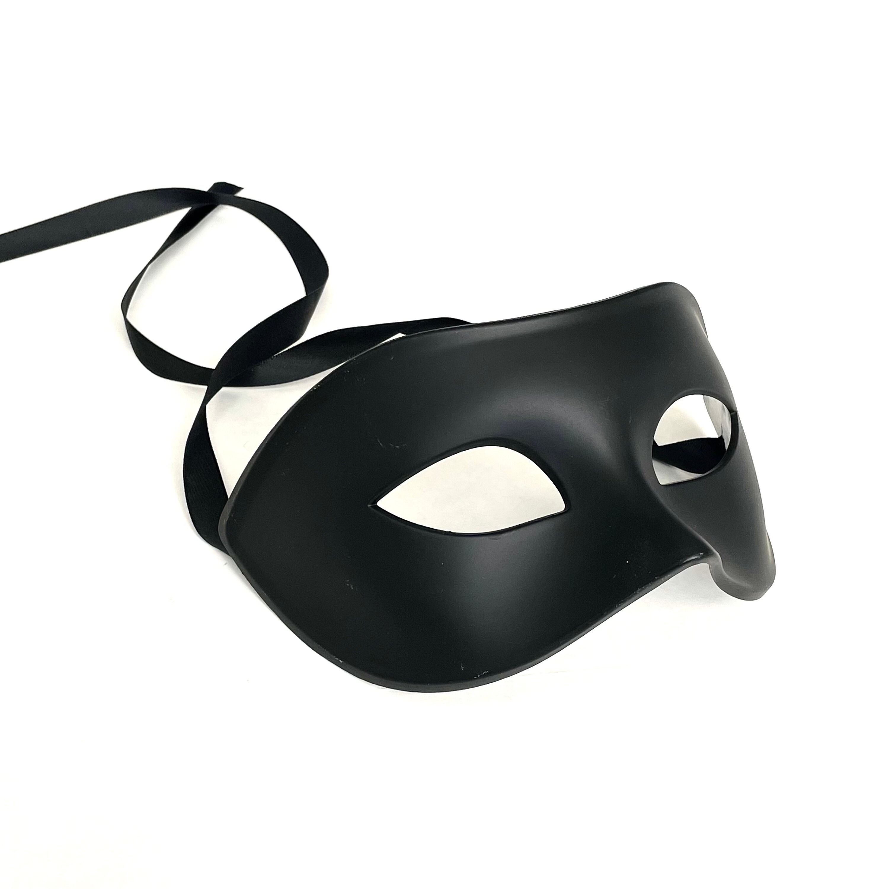 Plain Black Masquerade Masks