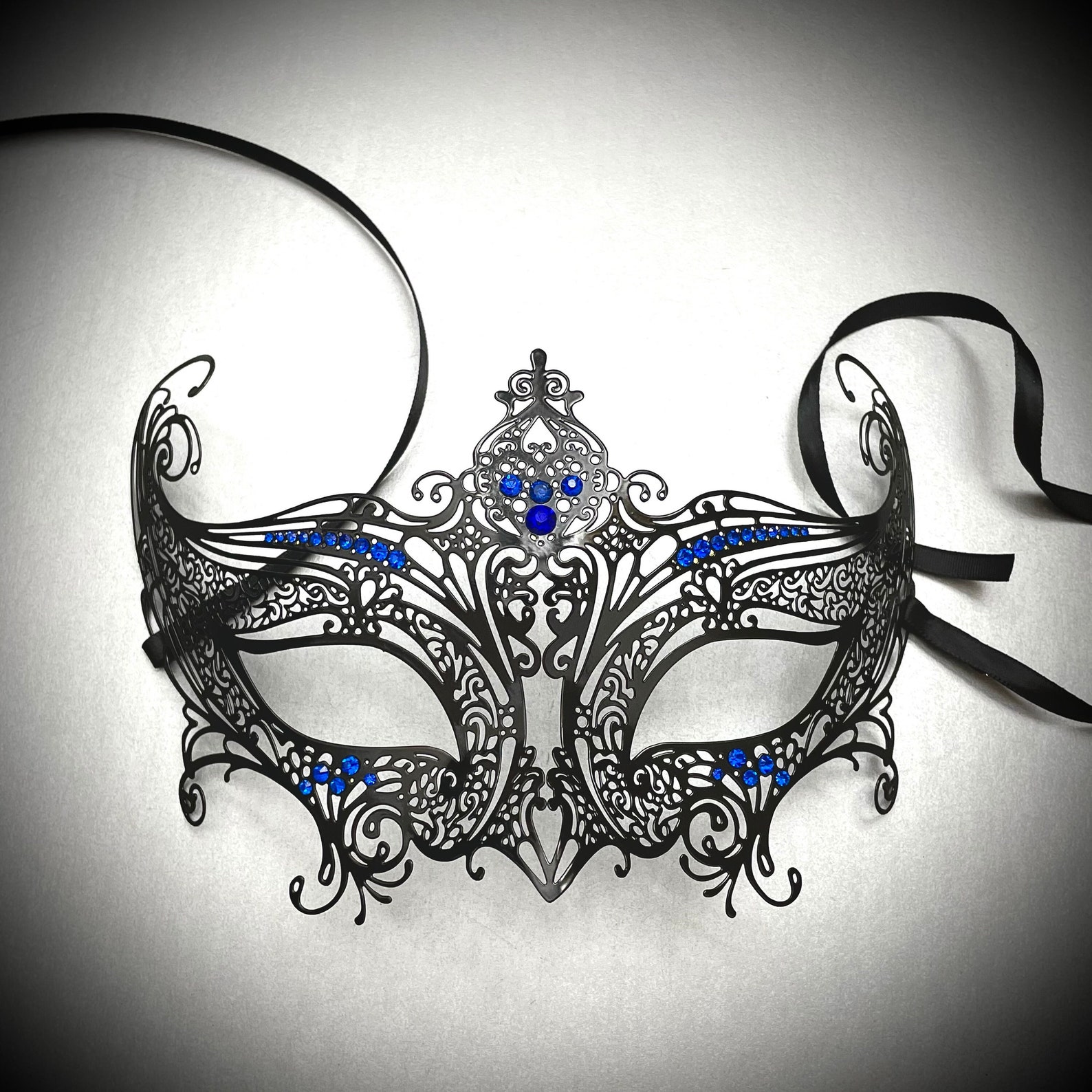 Black Masquerade Mask, Metal Mask, Women Mask, Metal Mask, Wedding Mask ...