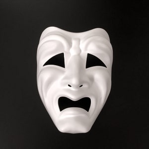 White DIY Masquerade Mask, Halloween Mask, Blank Mask, Unpainted White ...