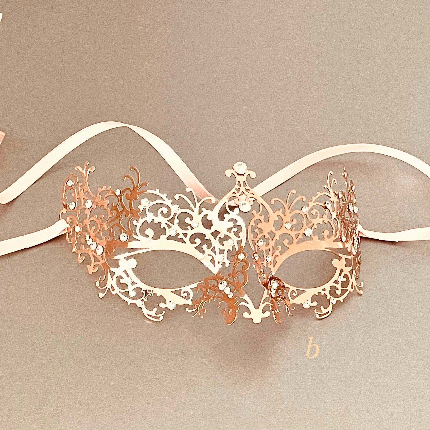 Rose Gold Masquerade Mask Women Rose Gold Mask Women Mask | Etsy