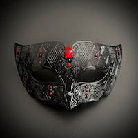 Red Masquerade Mask - Etsy