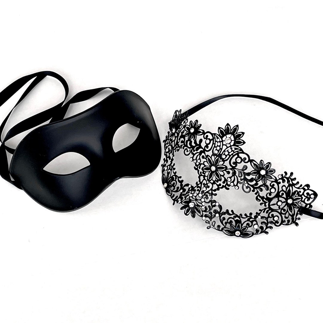 Black Masquerade Mask, Women Mask, Wedding Mask, Anniversary Mask ...