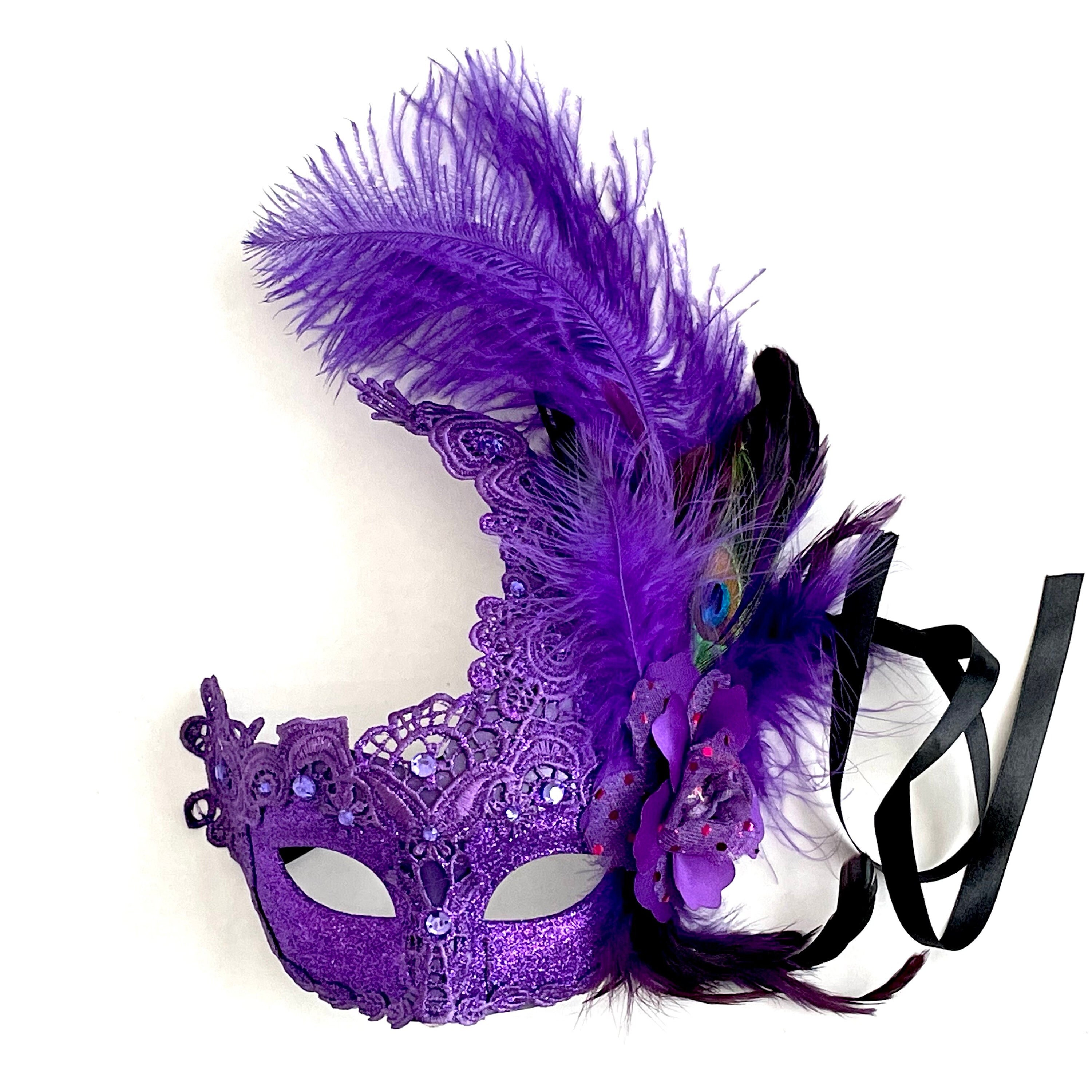 Purple Masquerade Masks