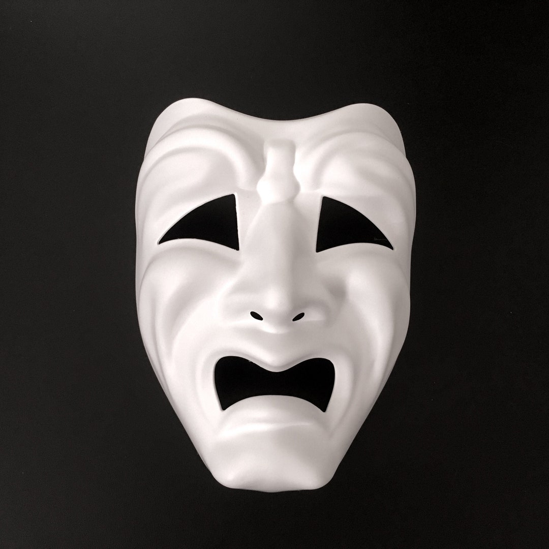 White DIY Masquerade Mask, Halloween Mask, Blank Mask, Unpainted White ...