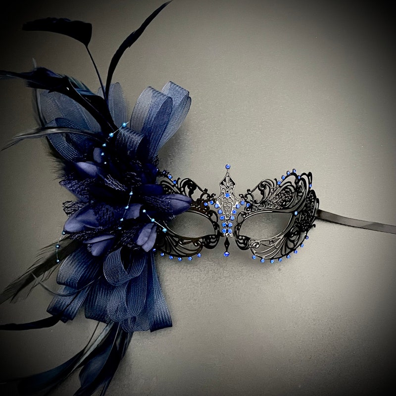 Royal Blue Mask - Etsy