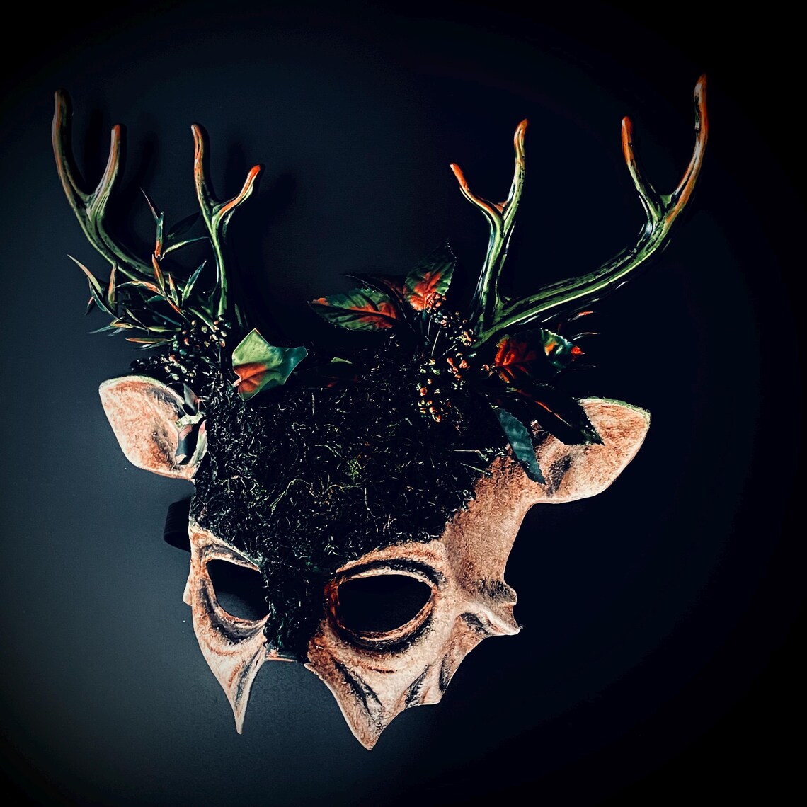 Forest Deer Masquerade Mask: Earth Woodland Halloween Party Mask - Etsy