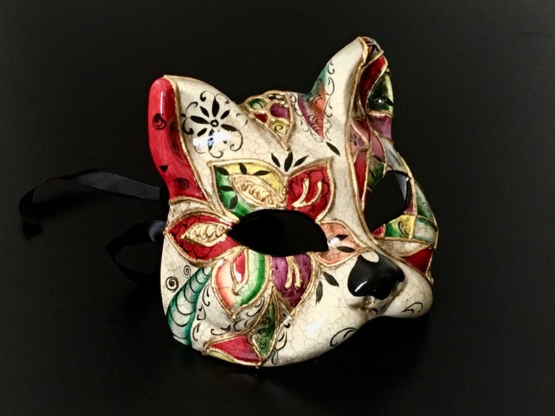 Red Accent Venetian Mask Couple Mask Doctor Long Nose Mask - Etsy