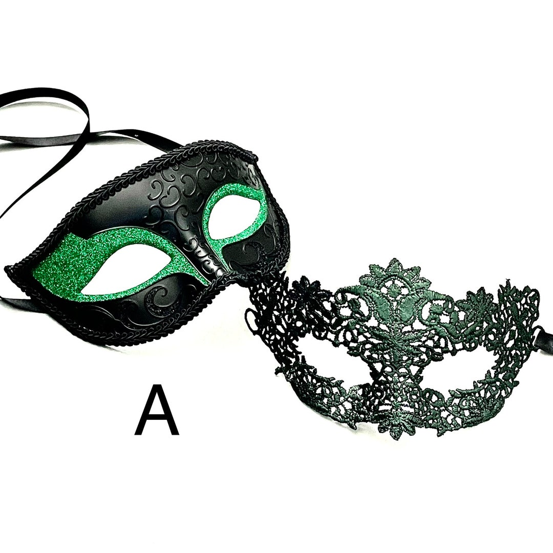 Masque de mascarade vert, Masque de bal, Masque de fête, Masque femme ...