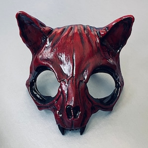 Bloody Cat Mask, Vampire Cat Mask, Cat Mask, Ball Party Mask, Halloween ...
