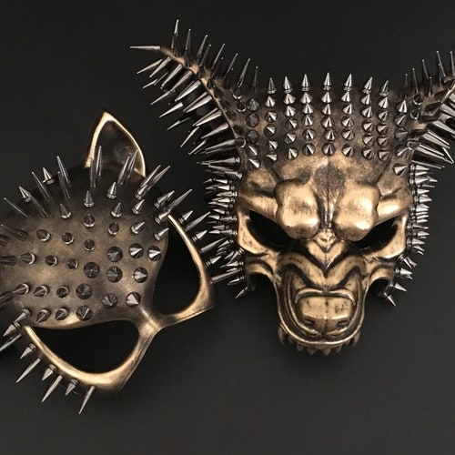 Black Gold Masquerade Mask Women Masquerade Mask Cat Mask - Etsy