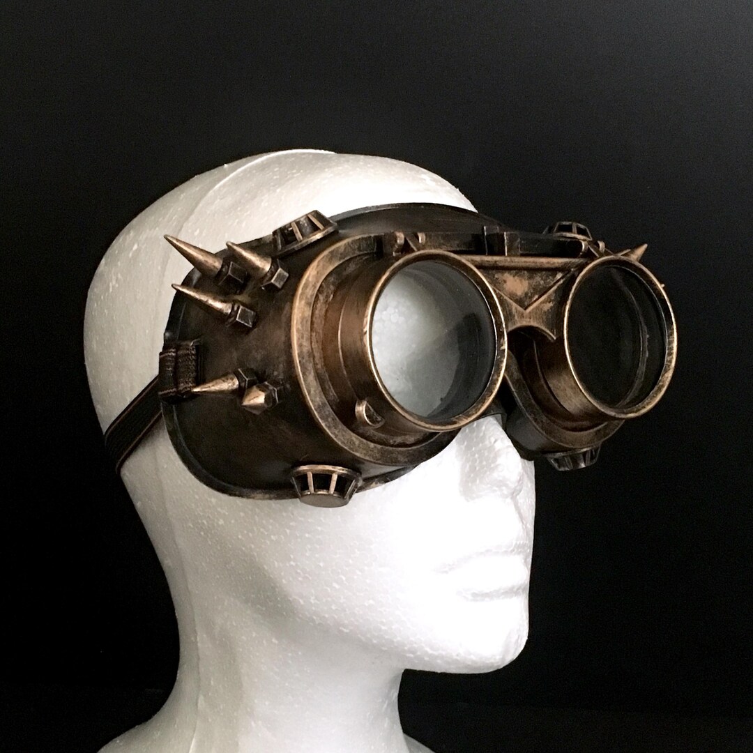 Black & Gold Gas Mask: Steampunk Respirator, Halloween Cosplay - Etsy