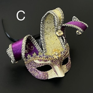 Purple Gold Masquerade Mask, Jolly Mask, Ball Paty Mask, Men Mask ...