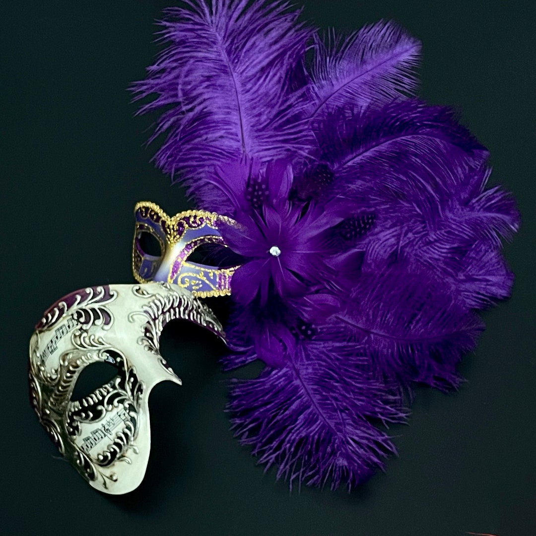 Purple Masquerade Mask, Women Mask, Ball Party Mask, Anniversary Mask ...