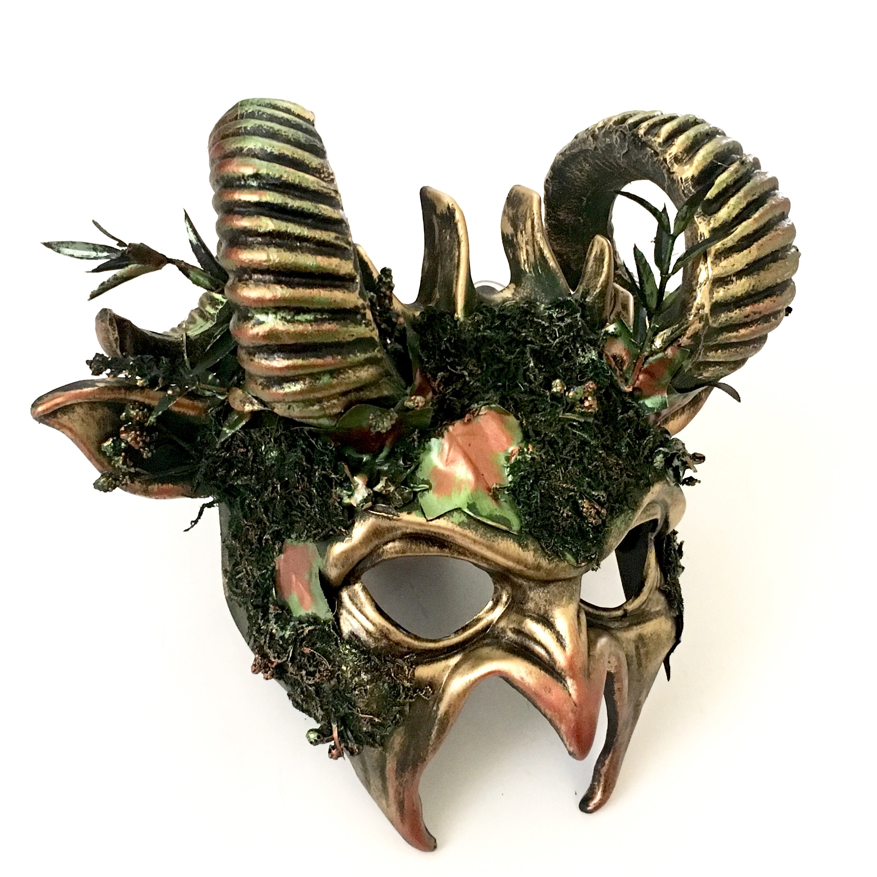 Forest Masquerade Mask: Olive Green Animal Costume Mask - Etsy