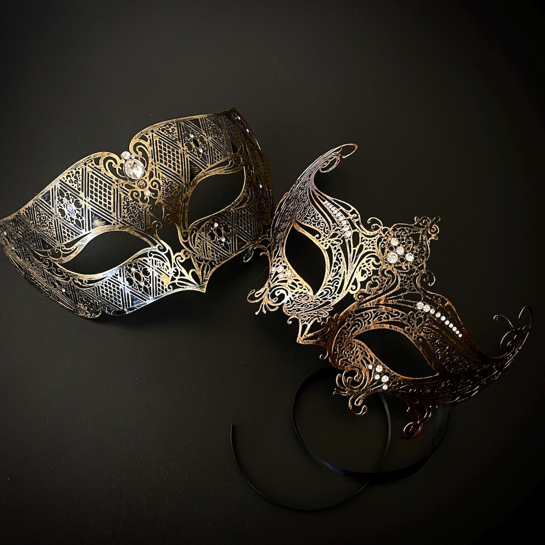 Vintage Metal Masquerade Mask: Halloween Ball Party Mask - Etsy