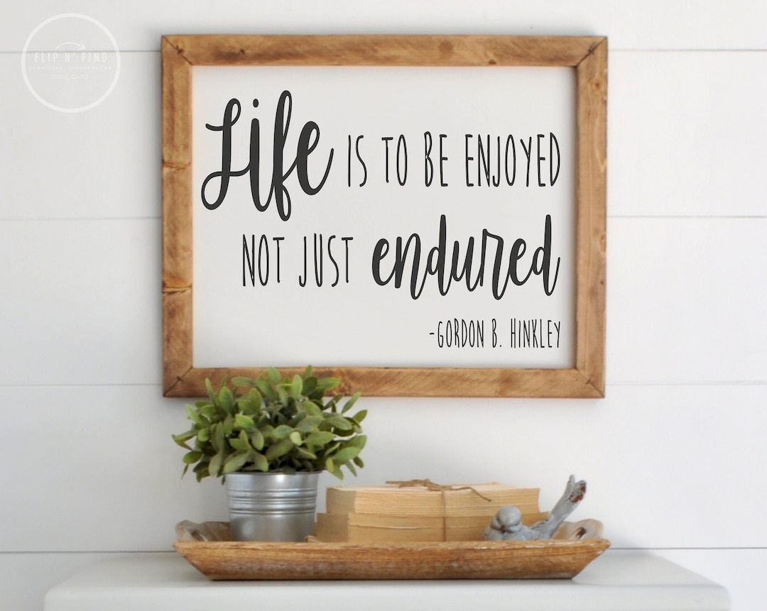 Inspirational Signs | Living Room Sign | Farmhouse Sign | Wood Framed ...