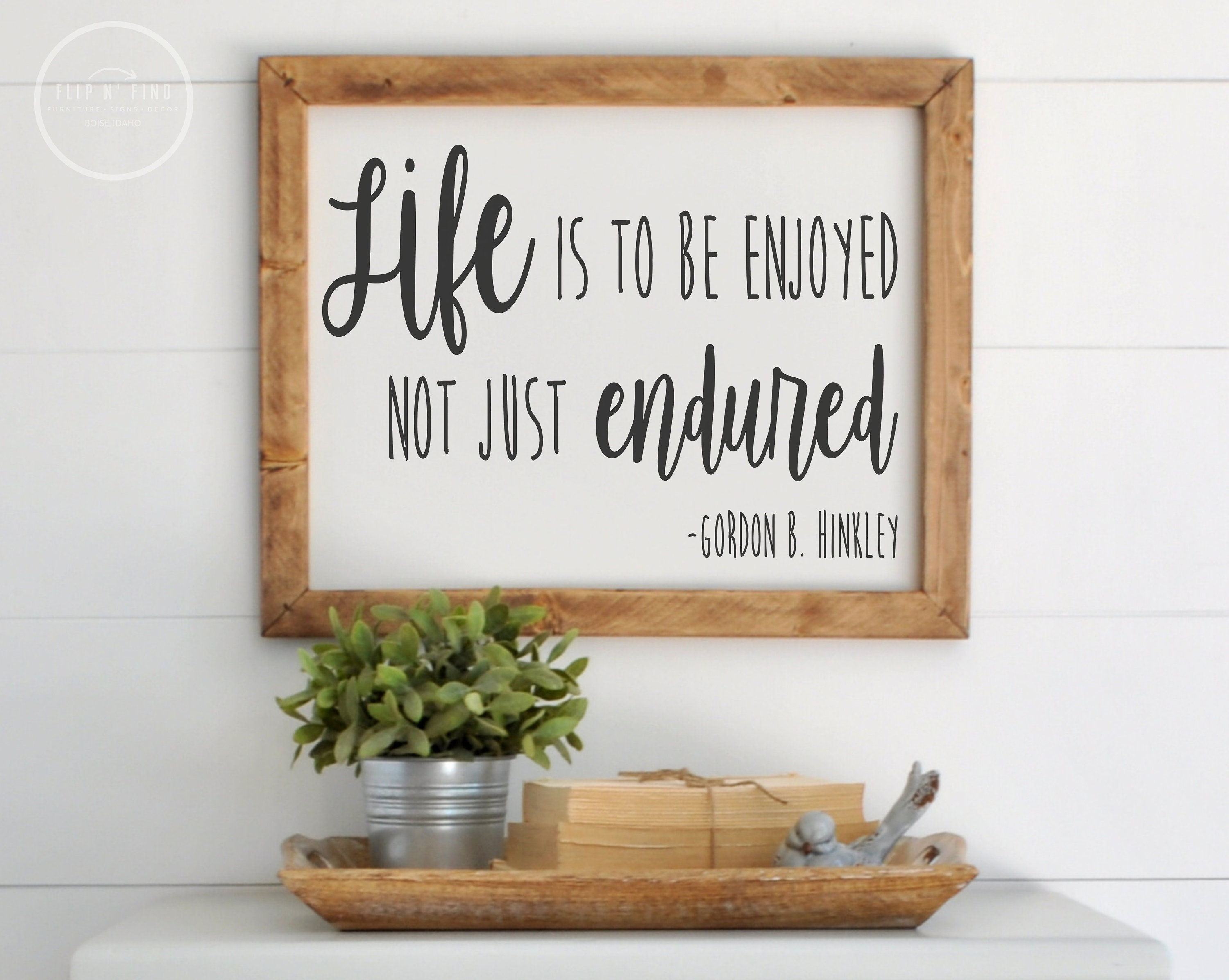 Inspirational Signs | Living Room Sign | Farmhouse Sign | Wood Framed ...