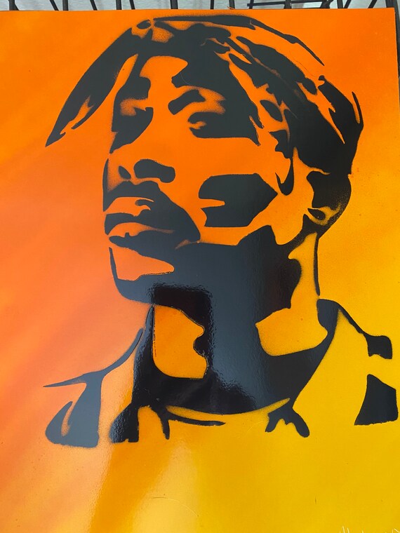 Tupac Spray Paint | Etsy